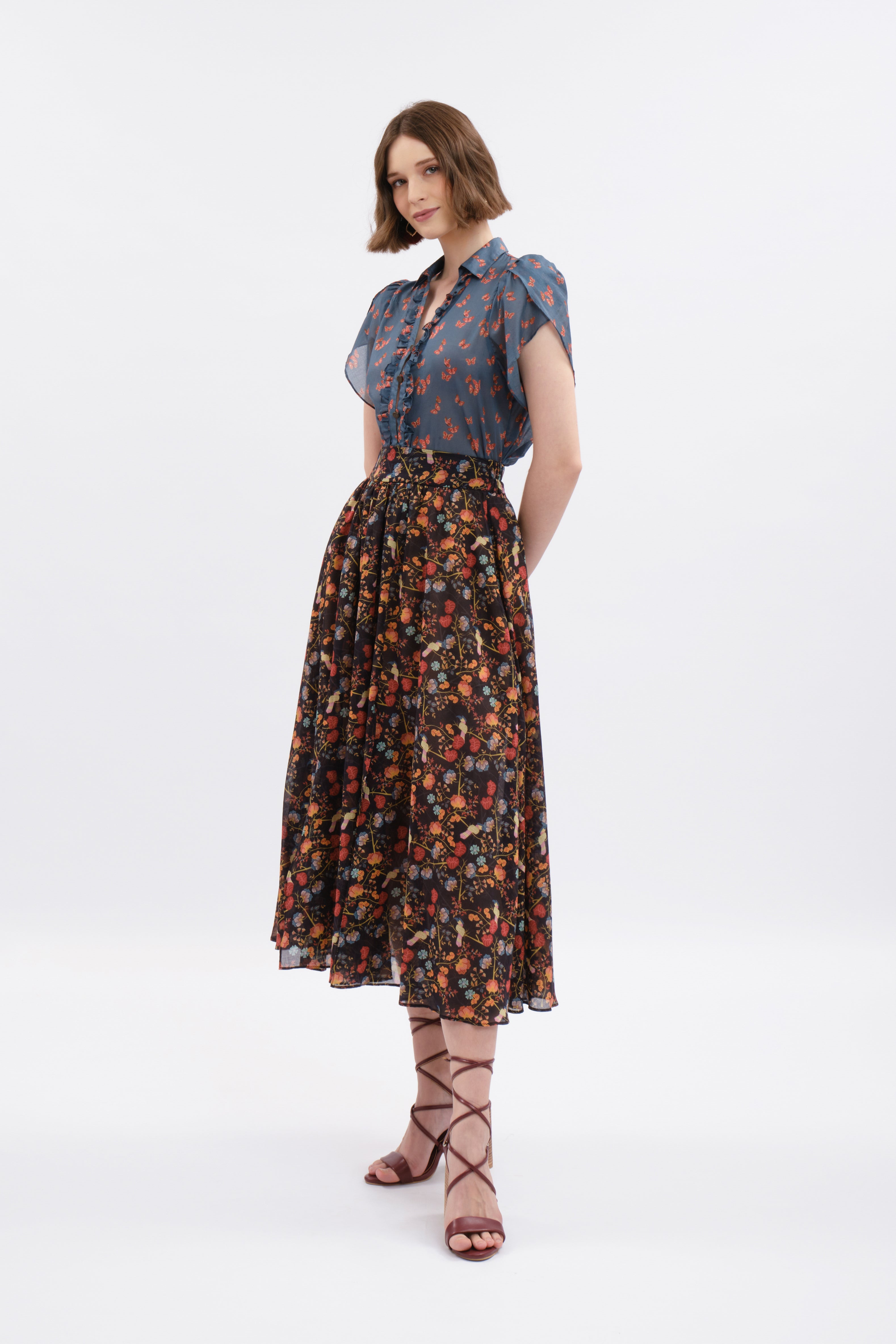 SALIMA Skirt in Black Maros