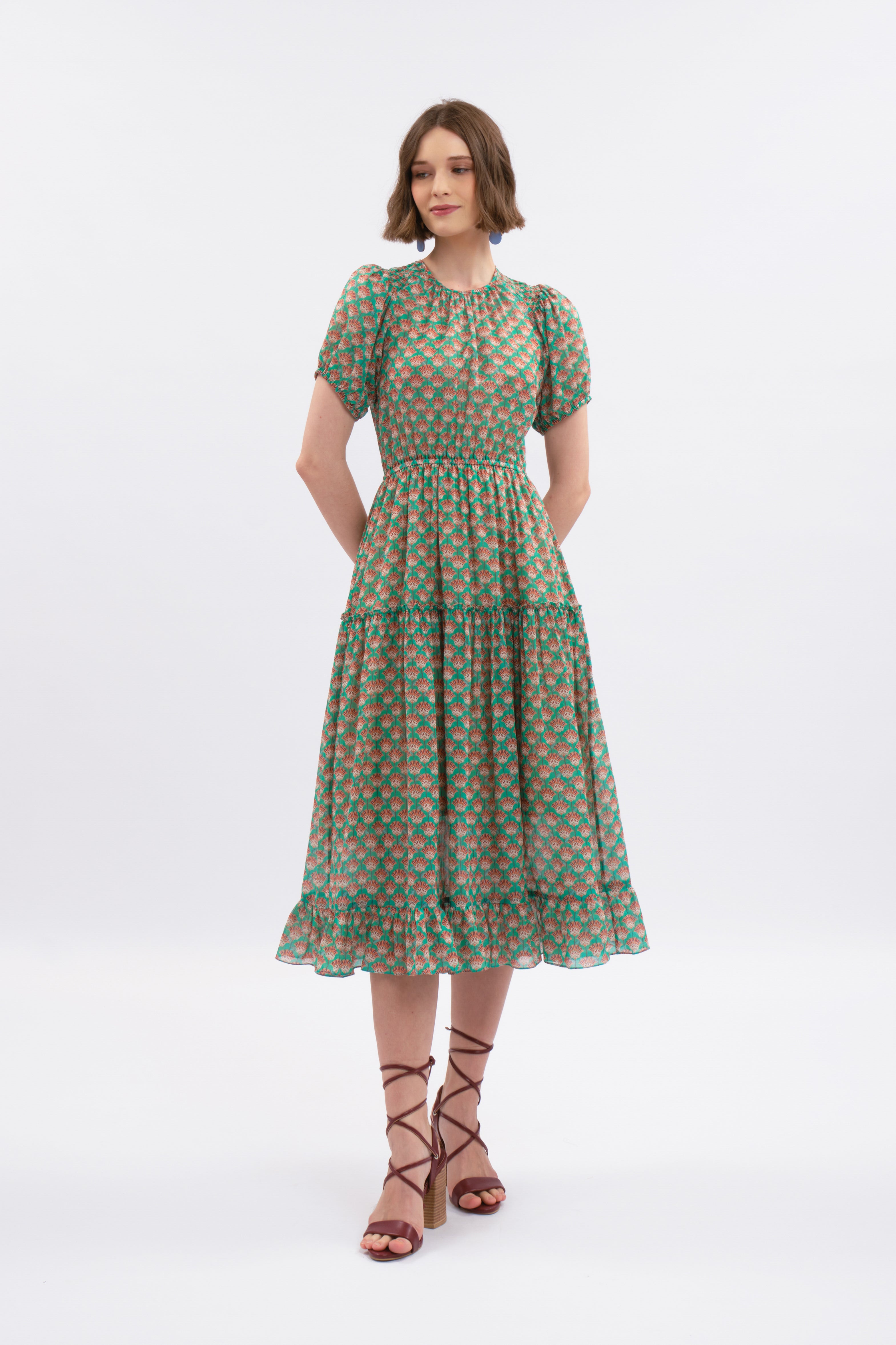 MANU Dress in Turquoise Saloko