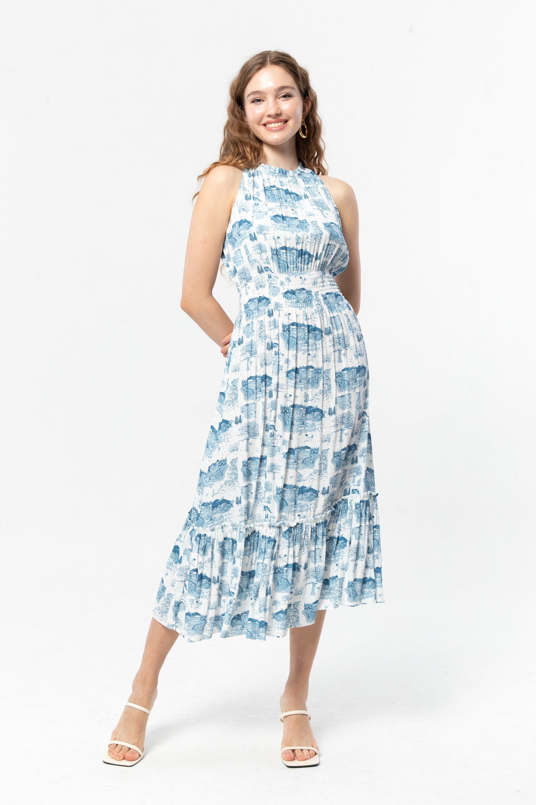 ASA Dress in Blue Gadang